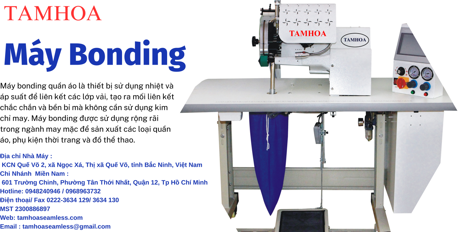 Máy bonding trong sản xuất thời trang: Giải pháp tối ưu cho đường may ...
